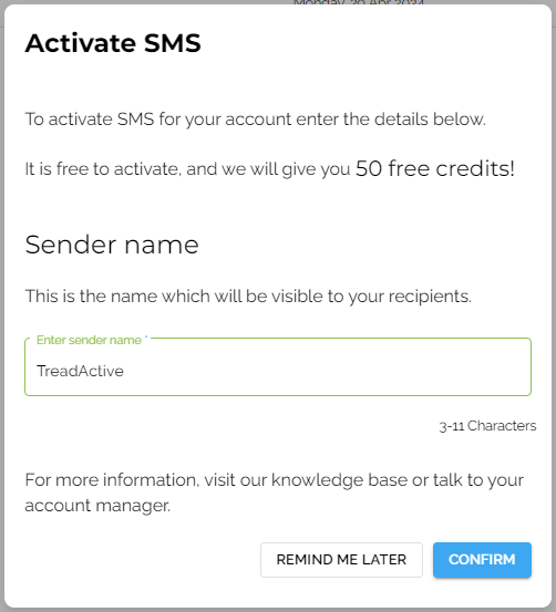 Using SMS with communication jobs