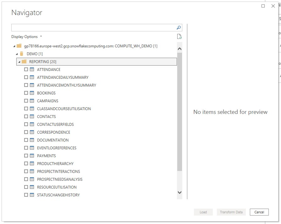 URC: Connect using Power BI